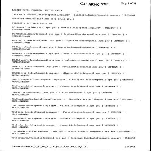 CAR Emails 6.17.02 (a) | PDF