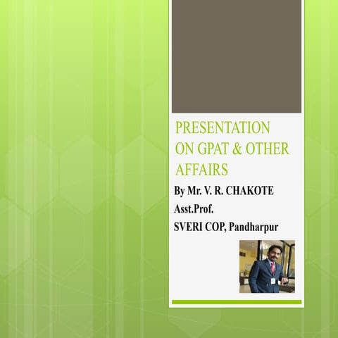 Gpat by chakote sir | PPTX