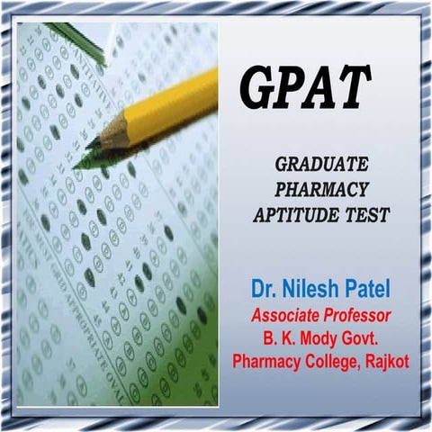 GPAT Presentation PPT and details about imp topics.pptx
