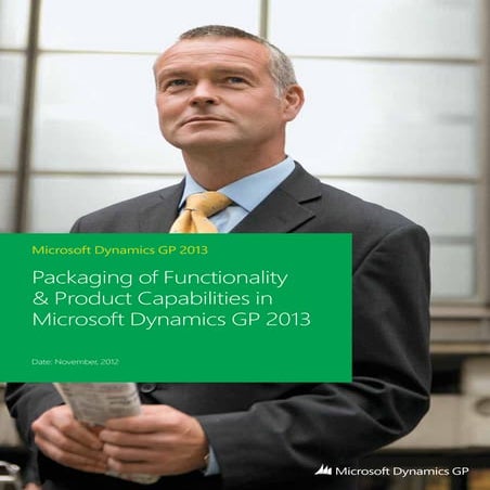 Microsoft Dynamics GP 2013 Capabilities Guide | PDF