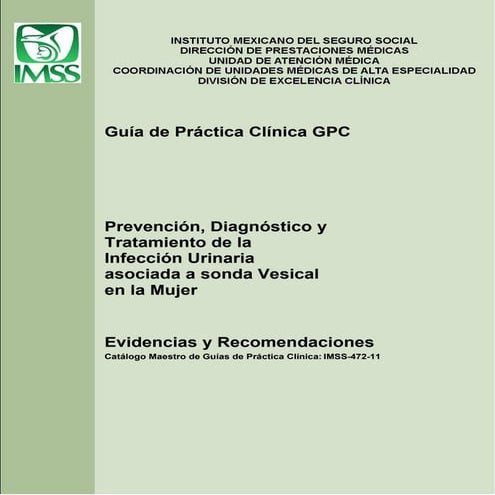 Gpc para prevencion de ivu x sonda vesical | PDF