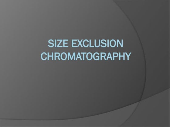 Gel permeation chromatography (GPC) | PPTX | Chemistry | Science