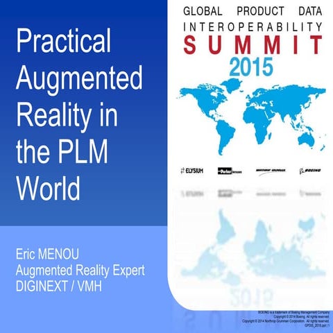 Practical Augmented Reality in the PLM world | PPT