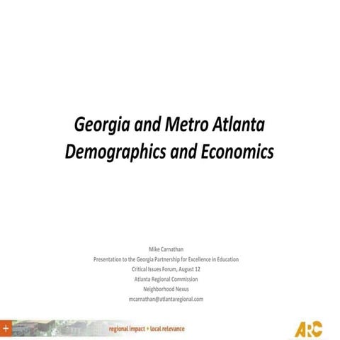 Changing Demographics of Georgia and Metro Atlanta | PDF
