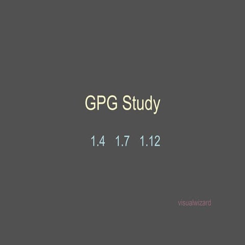 Gpg1 | PPTX