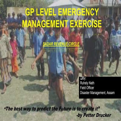 GP level Emergency Management Exercise. | PPTX