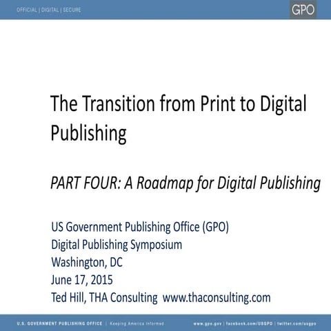 The Transition from Print to Digital Publishing PART THREE: From ...