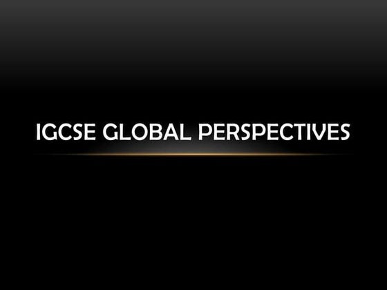 GLOBAL PERSPECTIVE CAMBRIDGE IGCSE: LAW AND CRIMINALITY | PPTX