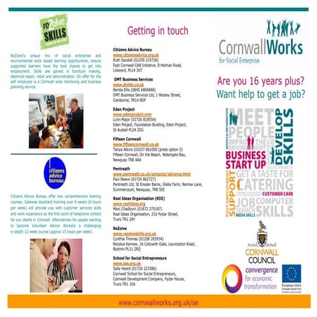 Cornwall Works for Social Enterprise Programme | PDF | Business ...