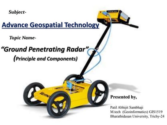 GROUND PENETRATING RADAR(GPR) ppt | PPT