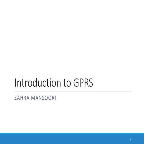 Introduction to GPRS | PDF | Computer Networking | Computing