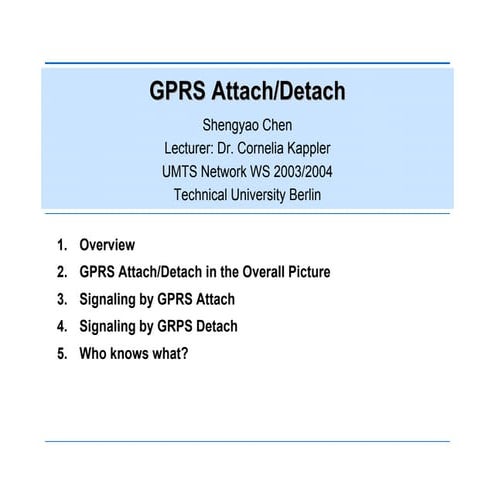 Telecom Gprs Attach Detach Procedure Pdf Computer Networking Computing