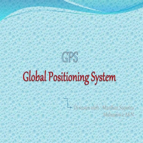 Gps (global Positioning System) | PPTX