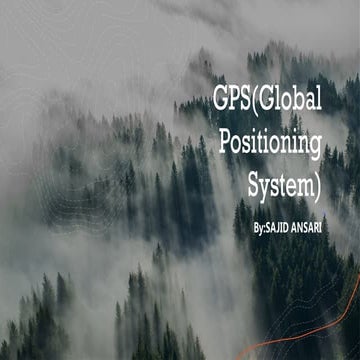 GPS Basic concept of Global Positioning system .pptx