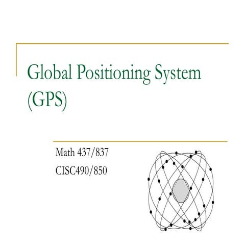 GPS.ppt theory and laboratory session details | PPT
