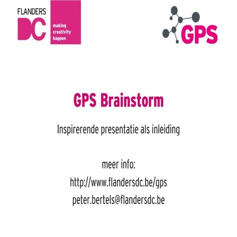 GPS Brainstorm - Inspirerende inleiding | PDF