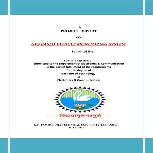 Gps Based Vehicle Monitoring System Copy Doc