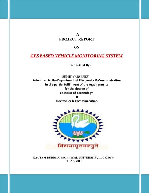 Gps Based Vehicle Monitoring System Copy Doc