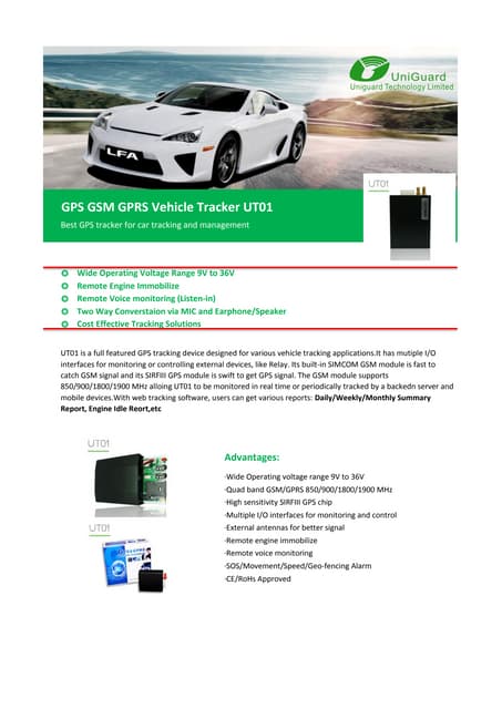 Gv53MG GPS Tracker User Manual | PDF | Computing | Technology & Computing