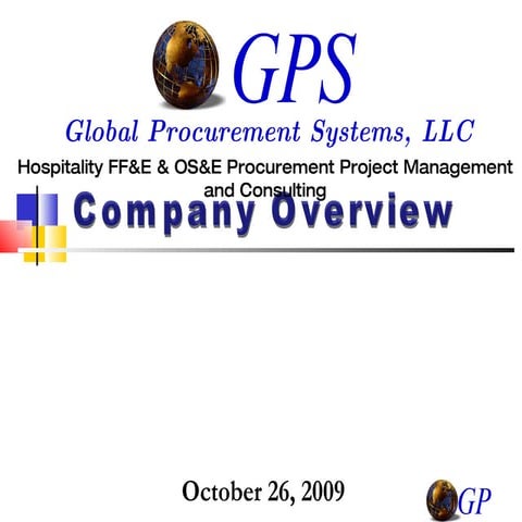 Gps Company Overview | PPT