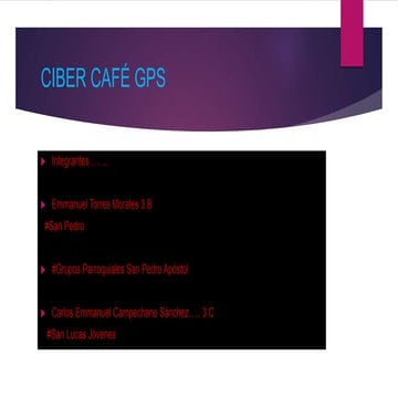 ciber cafe | PPTX