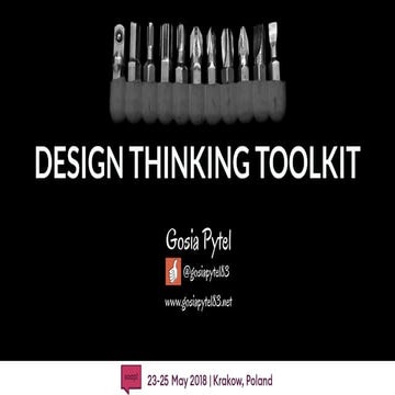 Design Thinking Toolkit (workshop presentation) | PDF
