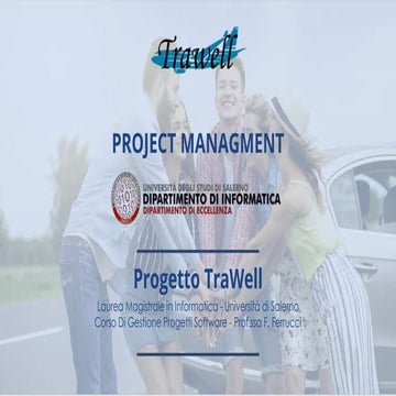 Final presentation of Project Management course (Gestione Progetti ...