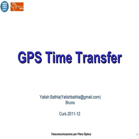 GPS time transfer | PPT