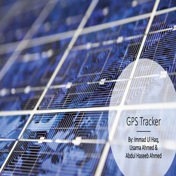 Gps tracker presentation | PPTX