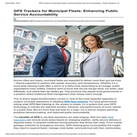 GPS Trackers for Municipal Fleets_ Enhancing Public Service ...