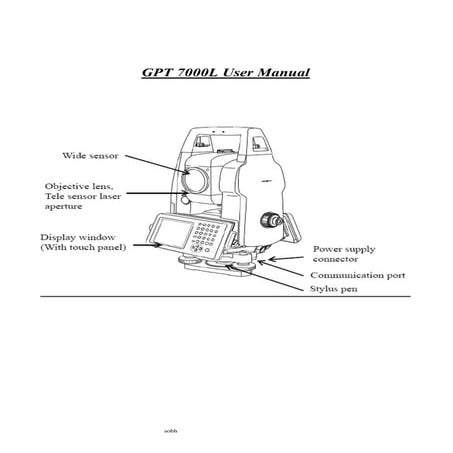 Gpt 7000 l user manual | PDF