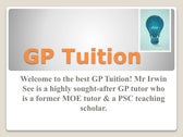 GP Tuition | PPT