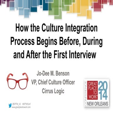 How the Culture Integration Process Begins Before, During and After the ...