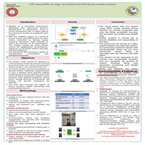Gpu Based Hpc For Edge Ai Solutions For Iot Based Weather Sensorspptx