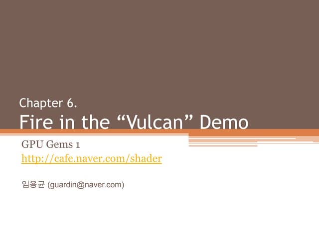 Gpu Gems 1 Chapter 6 | PPT Gpu Gems 1 Chapter 6 | PPT