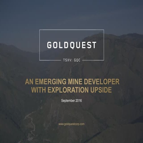 Gqc corporate presentation sept 2016 | PPT