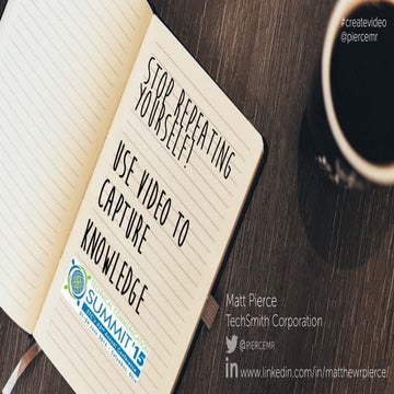 Stop Repeating Yourself! Use Video to Capture Knowledge | PPT