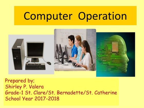 Computer grade 1- 1st Quarter Exam | PDF