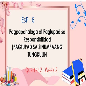 PowerpointFor ESP GMRC lesson in Grade 6 | PPTX
