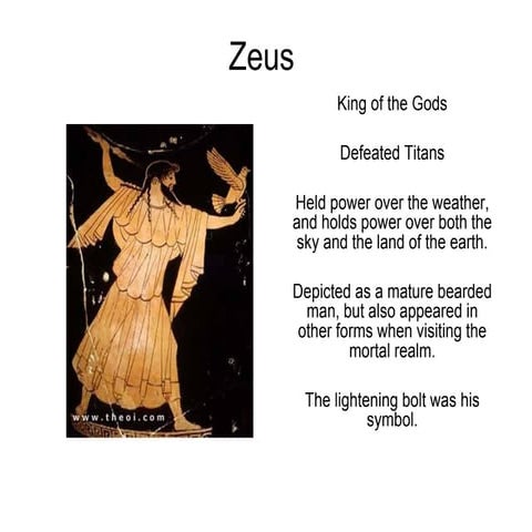 Ancient greek gods and goddesses | PPT