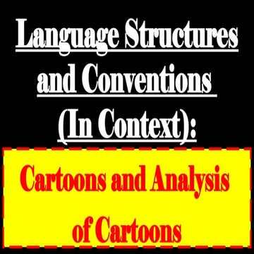 How To Analyse Cartoons In Ib English Language And Lit Pptx