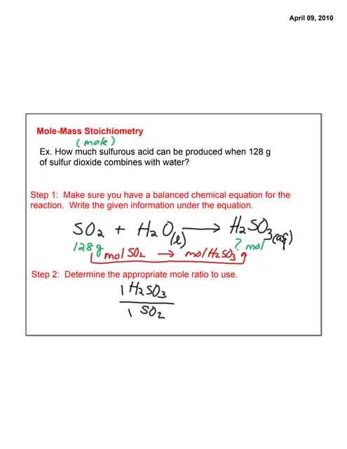Gr11 apr13 volume stoichiometry | PDF
