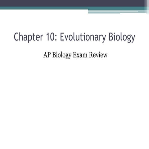 Evolutionary Biology.ppt