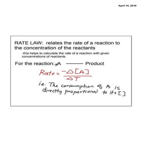 Gr12 apr14 rate law | PDF