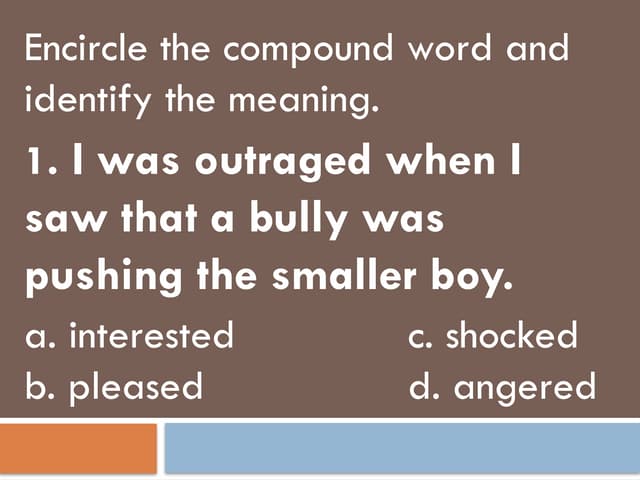 Compound words ppt | PPTX
