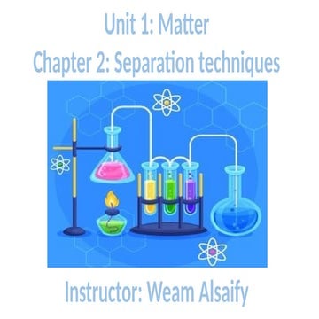 Grade 7 chapter 2 separation techniques | PPTX