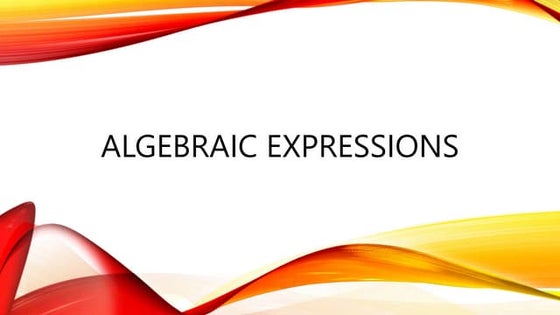 Evaluating Algebraic Expressions | PPT | Programming Languages | Computing
