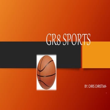 Gr8 sports | PPTX