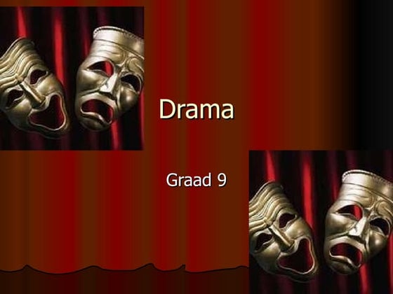 Kw 1 elemente van die drama graad 9 sk | PPTX | Education