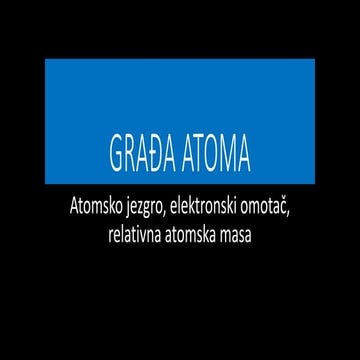 Građa atoma | PPTX